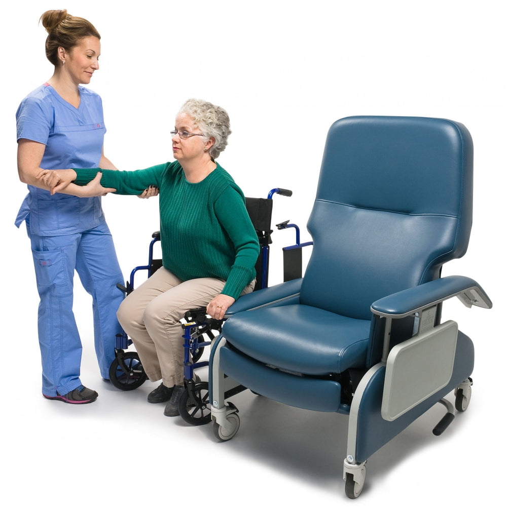 Graham Field Lumex Deluxe Clinical Care Recliner with Drop Arms with ...